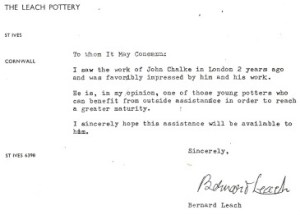 John Chalke RCA, 1940-2014 | Studio Ceramics Canada